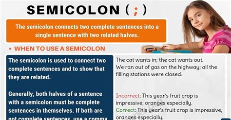 Learn How And When To Use A Semicolon In English With Semicolon
