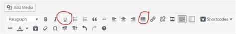 Wordpress How To Add Back Missing Underline And Justify Buttons