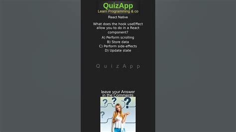 React Native What Does The Hook Useeffect Allow You To Do In A React Component Youtube