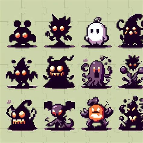 Monster Sprites For Game Design Assets Dall·e Prompt Promptbase
