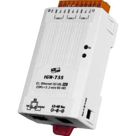 Jual Modbus TCP To RTU ASCII Port RS Gateway ICPDAS TGW CR