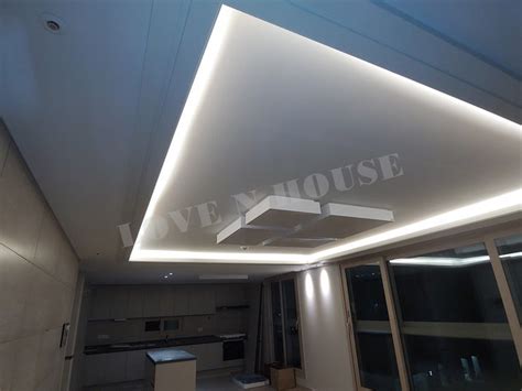 송도 힐스레이크 2차 우물천장 간접조명으로 거실조명완성했어요~ 네이버 블로그