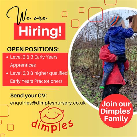 💛are you looking for a career in dimples day nursery