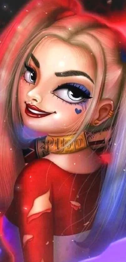 Vibrant Cartoon Girl Wallpaper Free Download