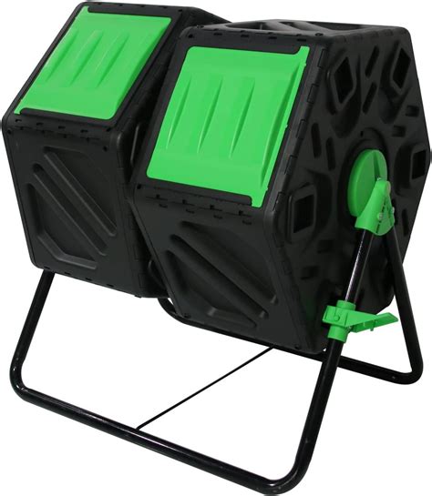 Compost Bin Large Dual Chamber Compost Tumbler 2x 18 5 Gallon Tumbling Composter