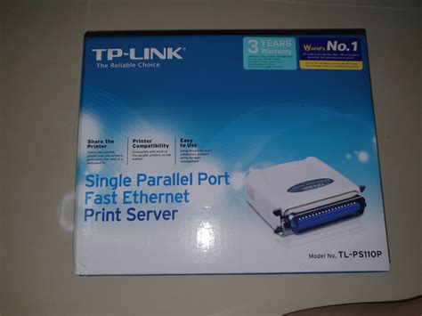 TP Link TL PS110P Parallel Port Print Server Computers Tech Printers Scanners Copiers On