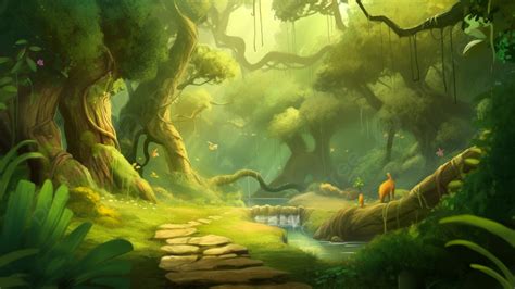 숲나무광선녹색황색배경 숲 삼림 산림 배경 일러스트 및 사진 무료 다운로드 Pngtree