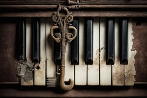 Premium AI Image Separated Keys From Piano