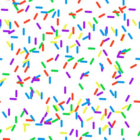 Sprinkles Seamless Pattern Sprinkles On Solid Background Repeating
