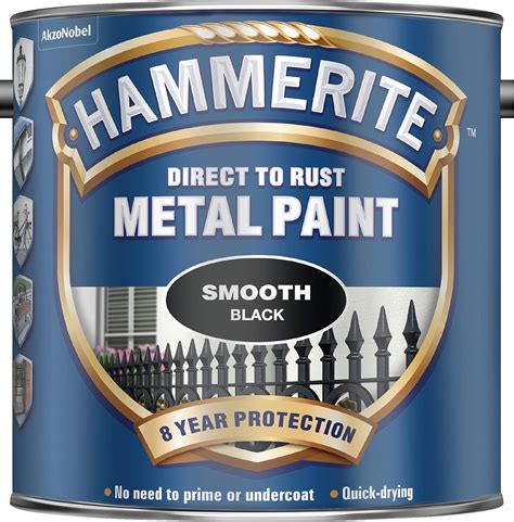 Hammerite 5084866 Metal Paint: Smooth Black 2.5Ltr: Amazon.co.uk: Car ...