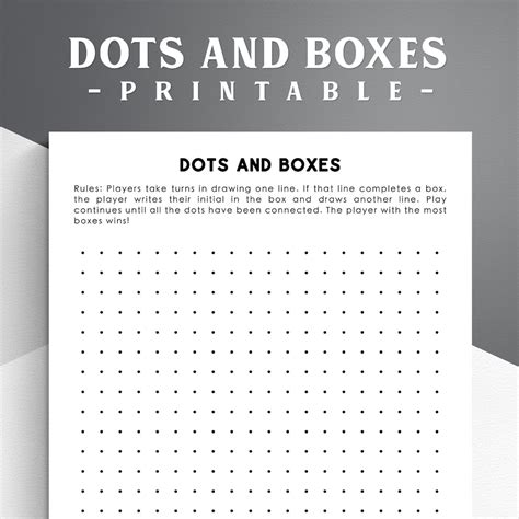 Dots And Boxes Printable Template At James Vance Blog