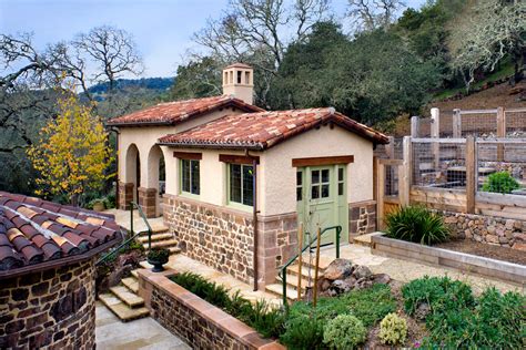 Wine Country Spanish Estate Mediterranean Garden Shed And Building