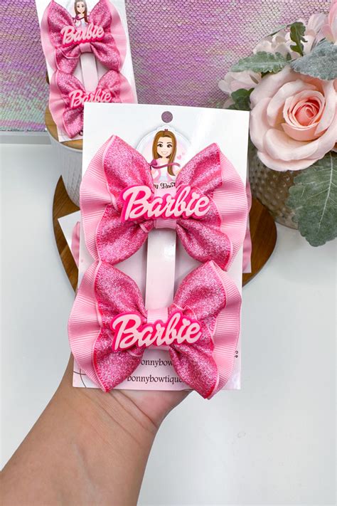 Barbie Hair Bow Pair Barbie Accessories Barbie Hair Diy Hair Bows
