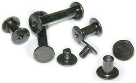 Zaanha 50pcs Screw Sex Bolt Book Binding Post Screws M4