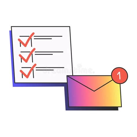 To Do Checklist Mail With Notification Email Marketing Daily Tasks