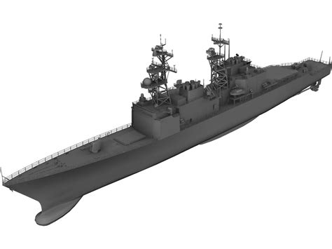 Dd 963 Spruance Class Destroyer 3d Model 3d Cad Browser