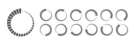 Circular Loading Buffering Icons Vector Preloader Circular Interface