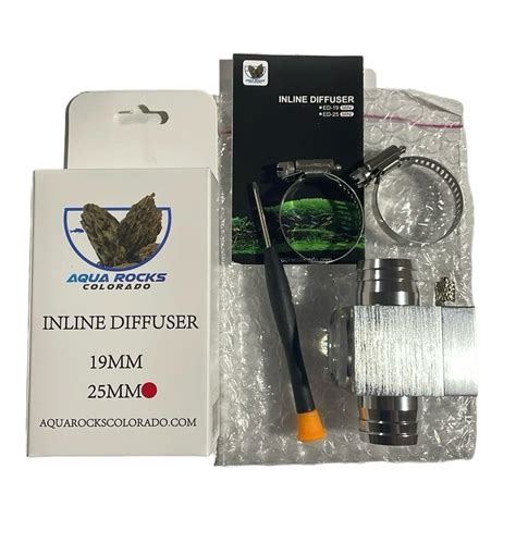 Inline Co2 Diffuser 19mm And 25mm Aqua Rocks Colorado