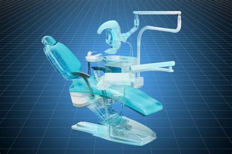 Premium Photo Visualization 3d Cad Model Of Dental Chair 3d Rendering