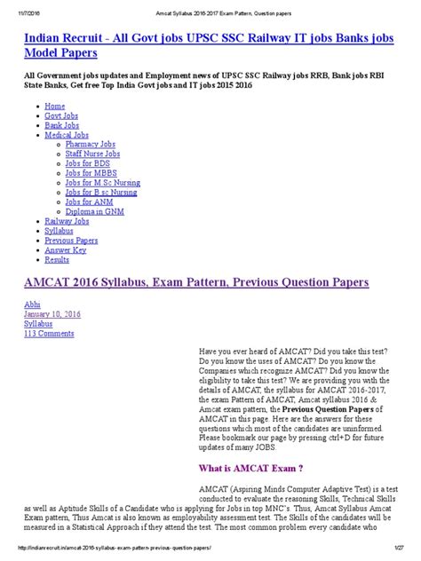amcat syllabus 2016 2017 exam pattern question papers pdf test