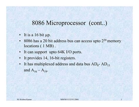 8086 microprocessor pdf