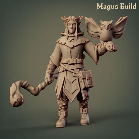 Файл Stl Лесной эльф друид Mg12 🎩 ・Дизайн 3d принтера для загрузки・cults