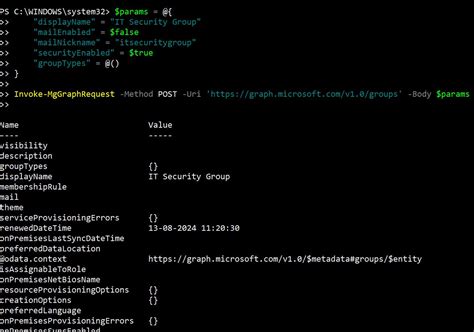 Creating Microsoft 365 Groups With Invoke Mggraphrequest
