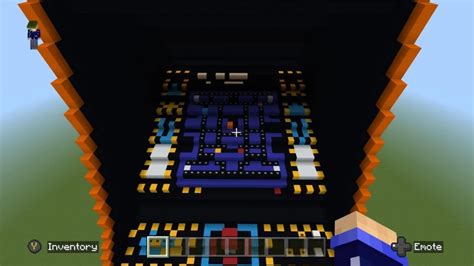 Minecraft Player Builds A Pac Man Arcade Machine In The Game