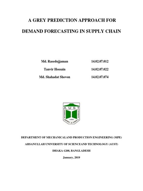 Grey Prediction Model Pdf Forecasting Mathematical Model