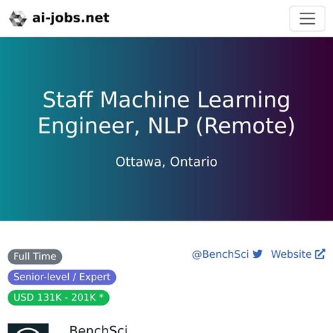Hiring Staff Machine Learning Engineer Nlp Remote In Ottawa Ontario Raimljobs
