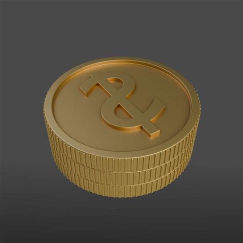 Premium Psd Coin23dicon