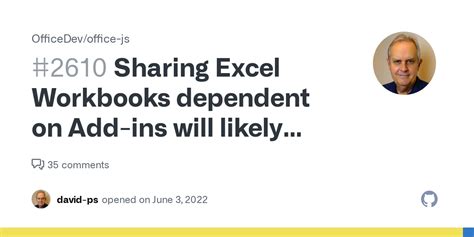 Sharing Excel Workbooks Dependent On Add Ins Will Likely Cause
