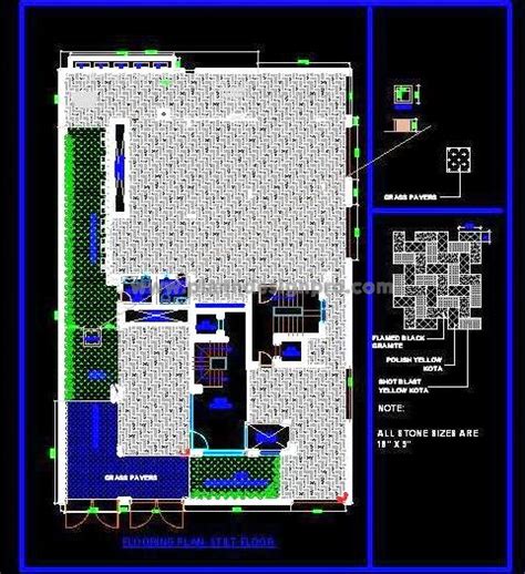 Paver Flooring Cad Block For Parking Area Autocad Dwg