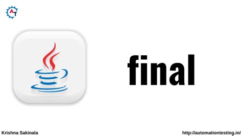 Final Keyword In Java With Example Final Variable Final Method Final Class Krishna