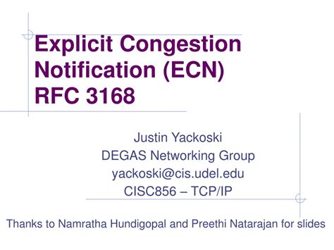 Ppt Explicit Congestion Notification Ecn In Tcp Ip Networks Powerpoint Presentation Id 9249423