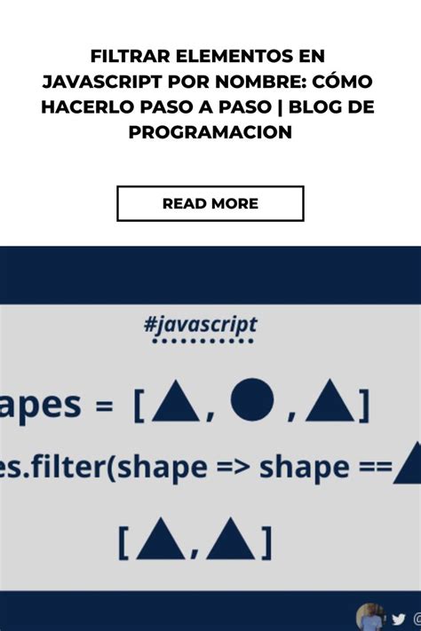 Filtrar elementos en JavaScript por nombre Cómo hacerlo paso a paso BLOG DE PROGRAMACION