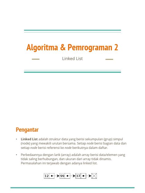 Algoritma And Pemrograman Linked List Pdf