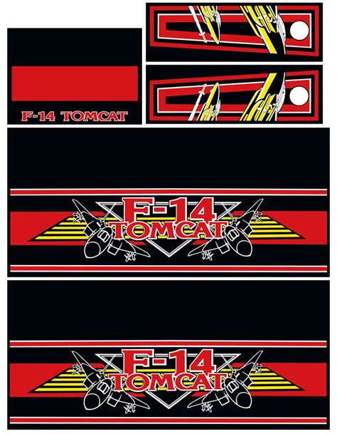 Decal F 14 Tomcat Custom Pinball