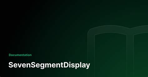 Sevensegmentdisplay Pinout