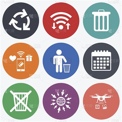 回收站图标。重用或减少符号。图片 其他图片图片素材 花瓣网