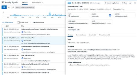 Key Kubernetes Audit Logs For Monitoring Cluster Security Datadog