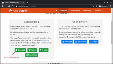 tutorial codeigniter 4 instalasi dan persiapan belajar codeigniter 4