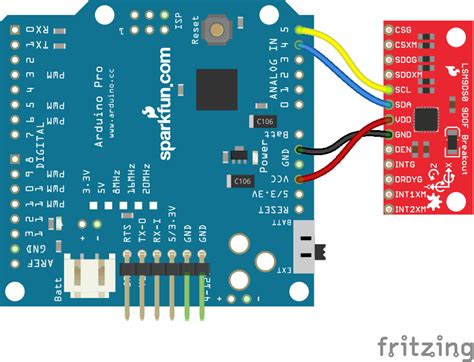 Lsm9ds0 Hookup Guide Sparkfun Learn