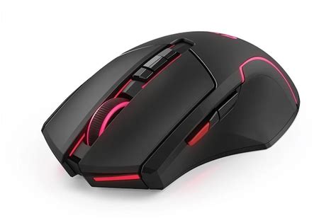 Wireless Mouse With Customizable RGB Lighting Premium AI Generated Image