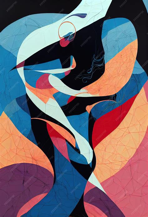 Premium Photo Colorful Abstract Modern Art Generated By Artificial