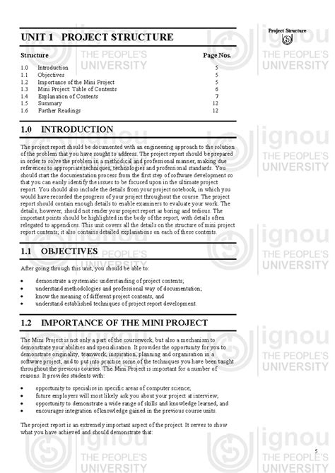 Unit 1 Reference Project Structure Unit 1 Project Structure
