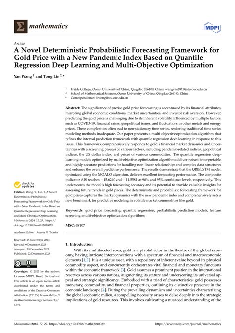 PDF A Novel Deterministic Probabilistic Forecasting Framework For