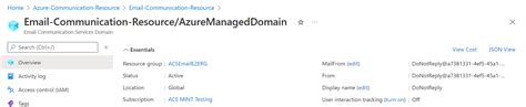 将 Azure 托管域添加到电子邮件通信服务 An Azure Communication Services Quick Start