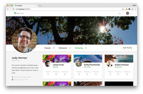 Building Front End For Twitter Like App On Vuejs Qcode
