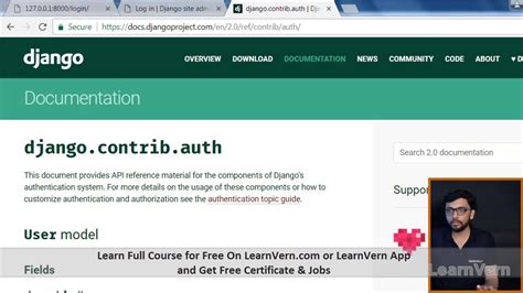 How To Switch Between User Template And Django Admin Free On Learnvern Youtube